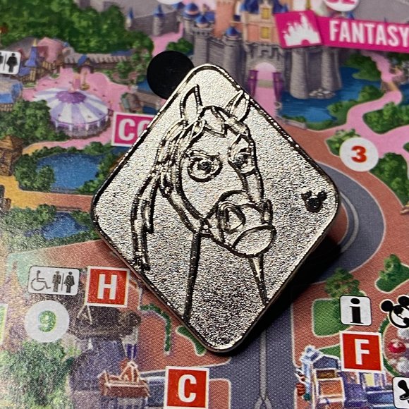 Disney | Accessories | Tangled Maximus Blank Hidden Mickey Pin | Poshmark